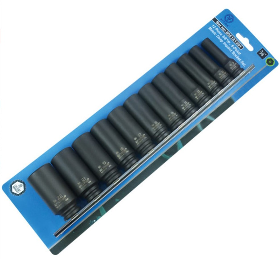 12 Piece 3/8 Drive 6-Point Metric Deep Set