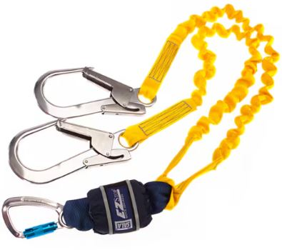 3M™ DBI-SALA® EZ-Stop™ Lanyard Twin Elasticated Z60200919E, Gray, 2 m ...