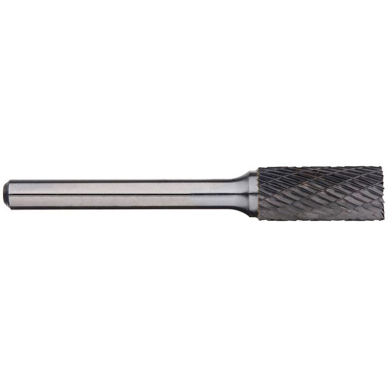 1/4in Cylindrical Carbide Burr With End Cut