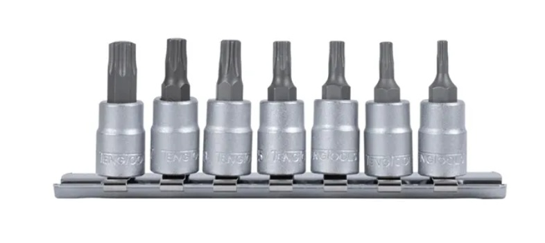 TENG 7PCE 1/4" DR. TX BIT SOCKET SET 10-40