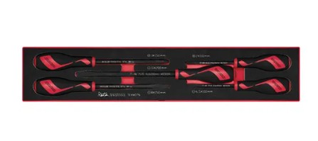 TENG 5PCE POWER THRU SCREWDRIVER SET - TEX-TRAY