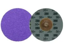 3M™ Cubitron™ 3 Roloc™ Disc 1184F, YF-weight, TR, Purple, 50/Carton