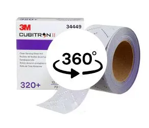 3M™ Cubitron™ II Hookit™ Clean Sanding Sheet Roll 737U, 34449