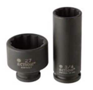 3/8" Drive 12-Point Metric Standard Impact Socket