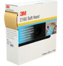 3M™ Soft Hand Abrasive Roll 216U, Precut, 114 mm x 25 m