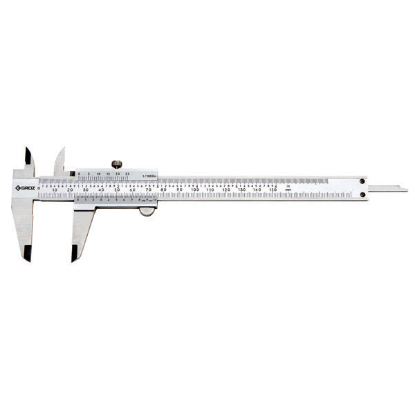 GROZ VERNIER CALIPER, LOWER RESOLUTION: 0.02MM, UPPER RESOLUTION: .001 ...