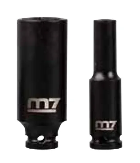 M7 IMPACT DEEP SOCKET, 1/4" DR 6 POINT