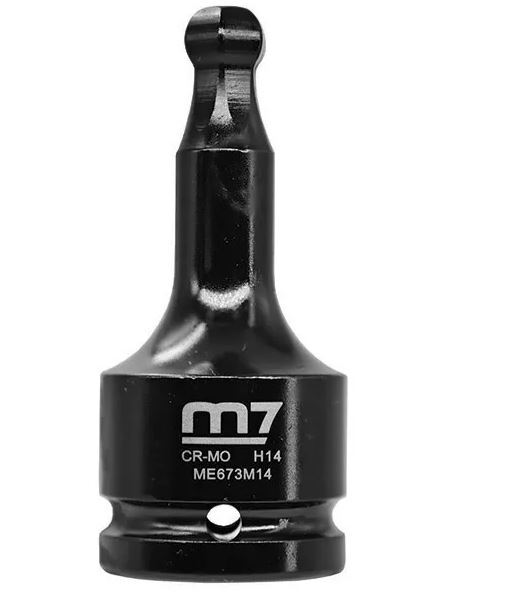 M7 HEX BALL END IN HEX IMPACT SOCKET, 3/4" DR