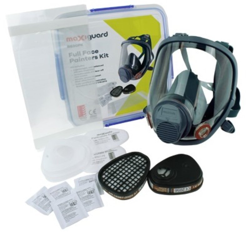 Maxiguard Full Face Respirator Painters Kit | Techware