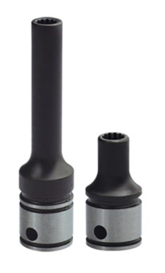 1/4in Drive Deep 12 Point Socket Dual Action