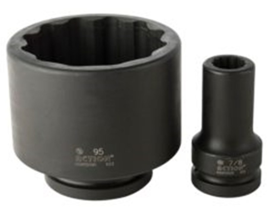 1" Drive 12-Point Metric Deep Impact Socket