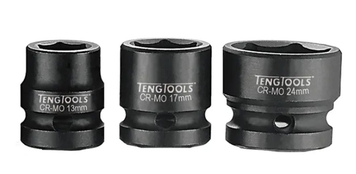 TENG 1/2" DR. STUBBY IMPACT SOCKET DIN